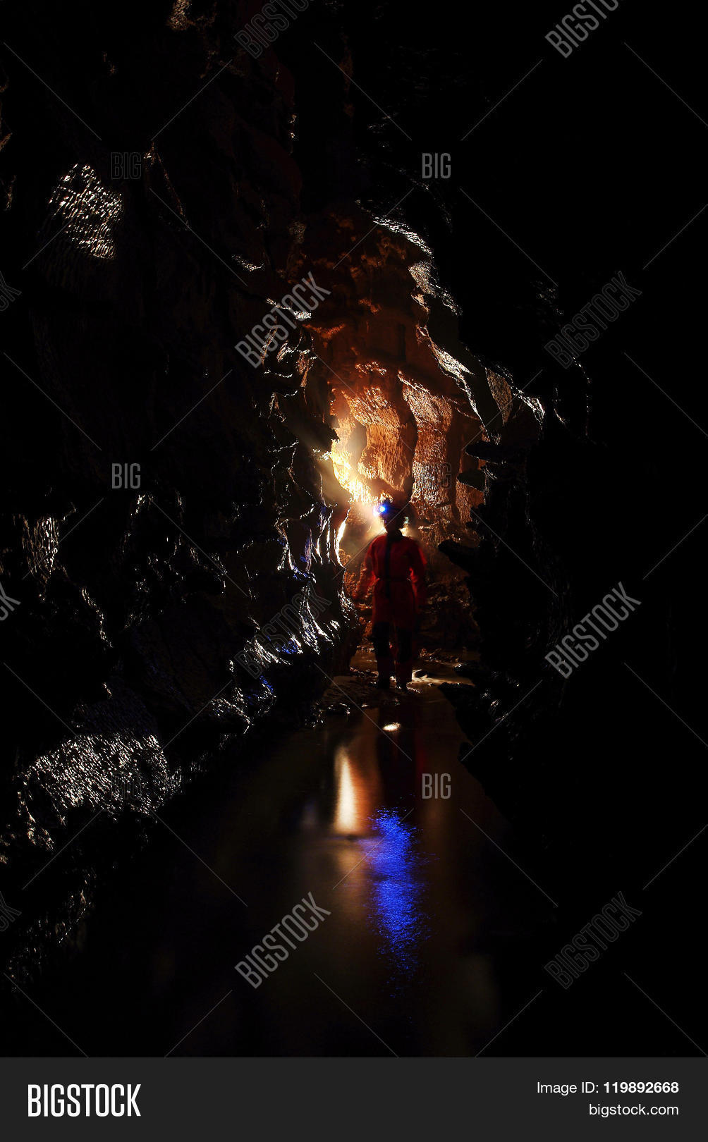 Spelunker Exploring Image & Photo (Free Trial) | Bigstock