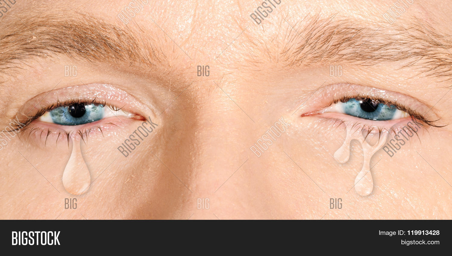 Crying Blue Eyes Image & Photo (Free Trial) | Bigstock