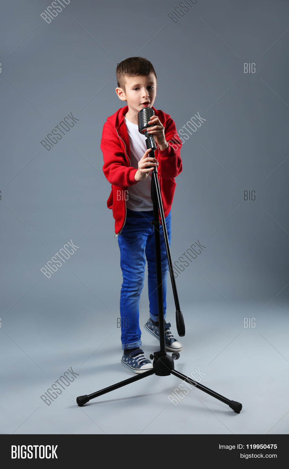 Little Boy Singing Image & Photo (Free Trial) | Bigstock