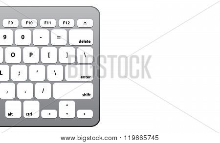 Half Keyboard Poster Vector & Photo (Free Trial) | Bigstock