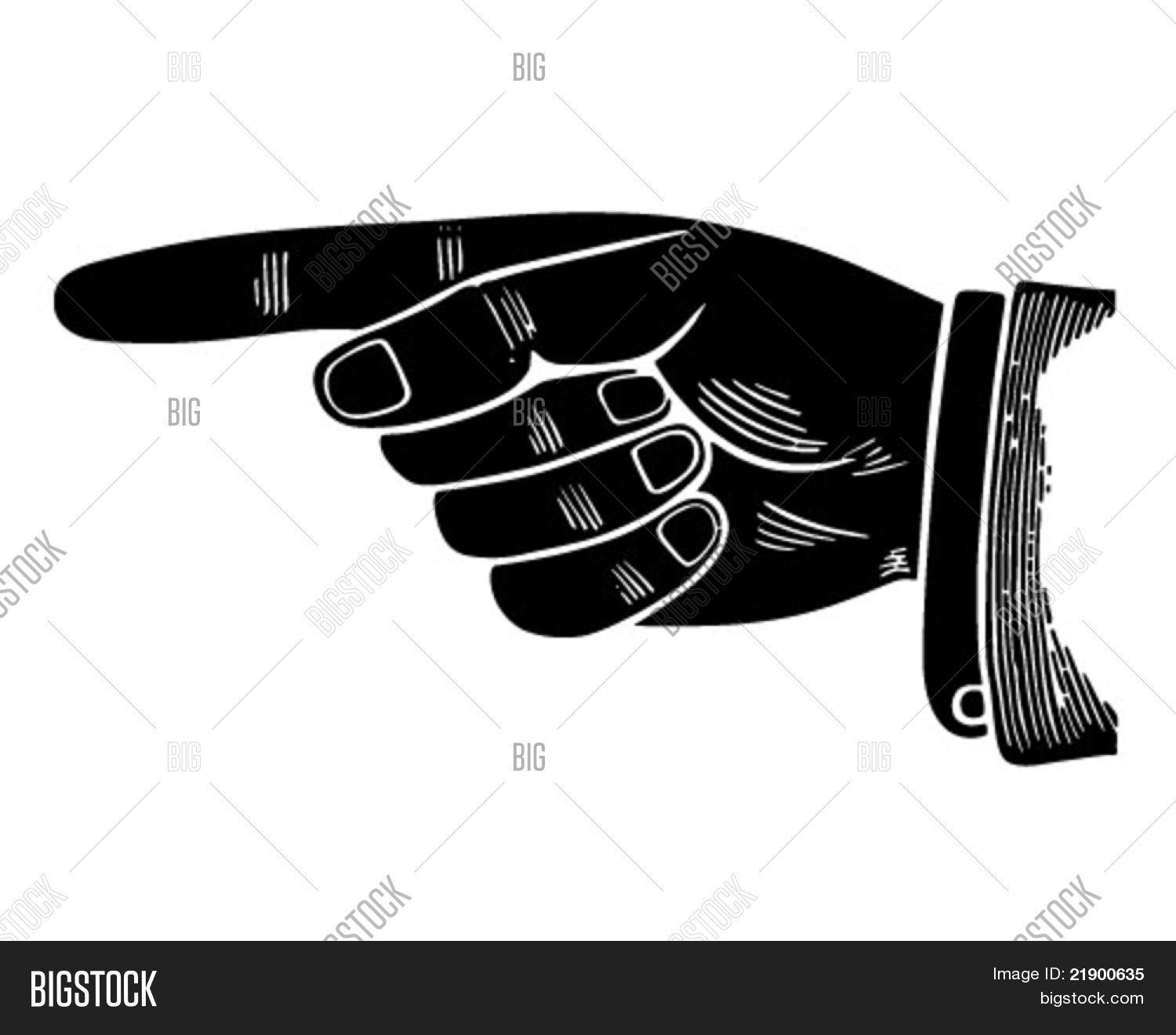 Pointing Hand Graphic Vector & Photo (Free Trial) | Bigstock