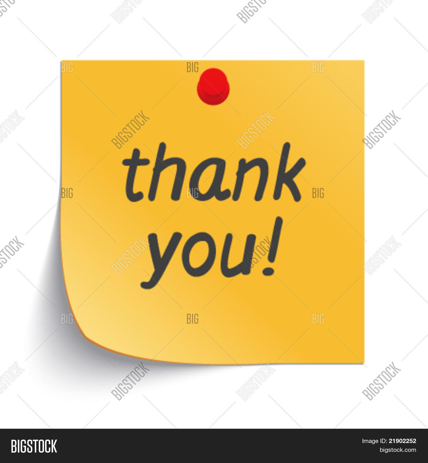 Note Paper Thank You Vector & Photo (Free Trial) | Bigstock