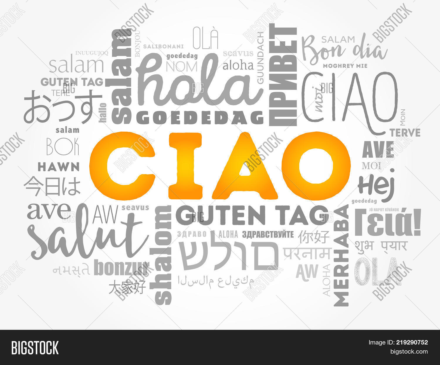 Ciao (Hello Greeting Image & Photo (Free Trial) | Bigstock