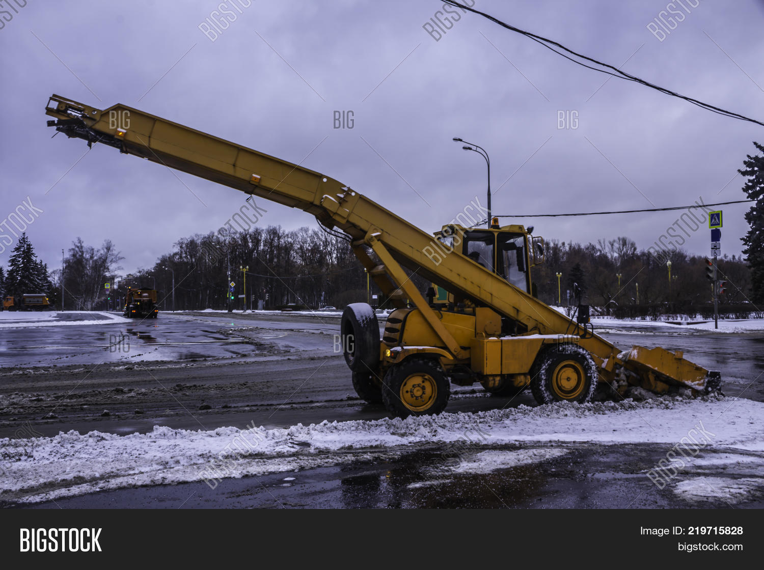 Machine Shovels Snow Image & Photo (Free Trial) | Bigstock