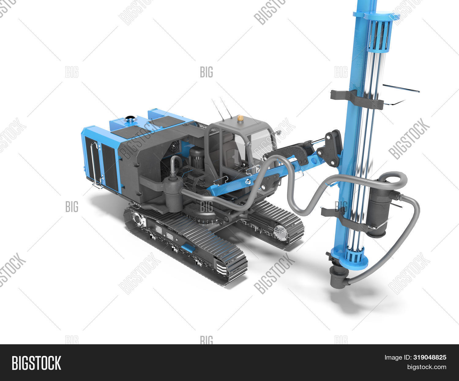 Blue Self Propelled Image & Photo (Free Trial) | Bigstock