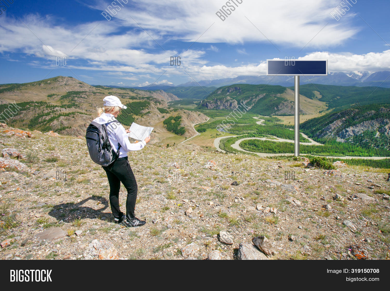 Woman Hiker Reading Image & Photo (Free Trial) | Bigstock