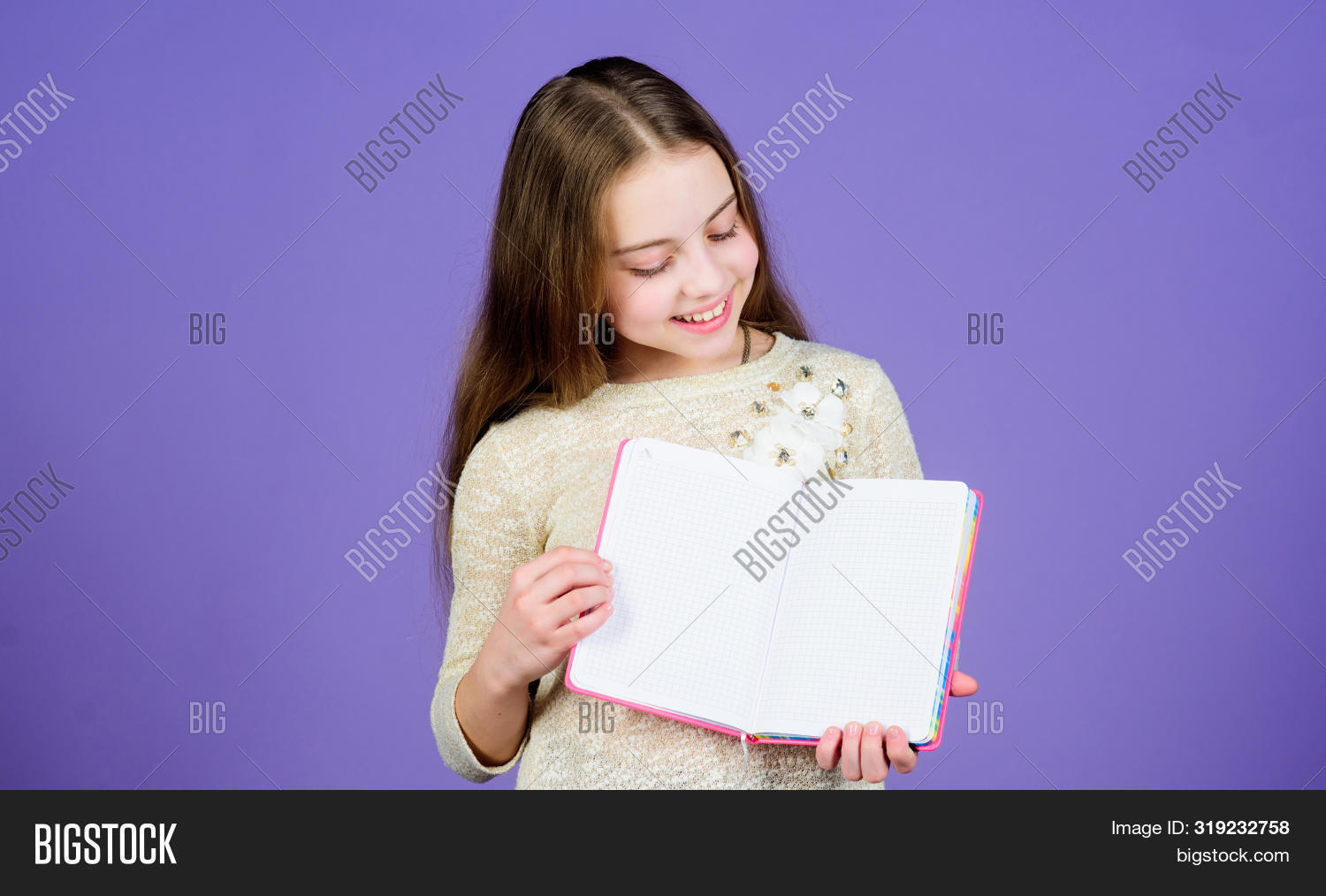 Girl Hold Book Violet Image & Photo (Free Trial) | Bigstock