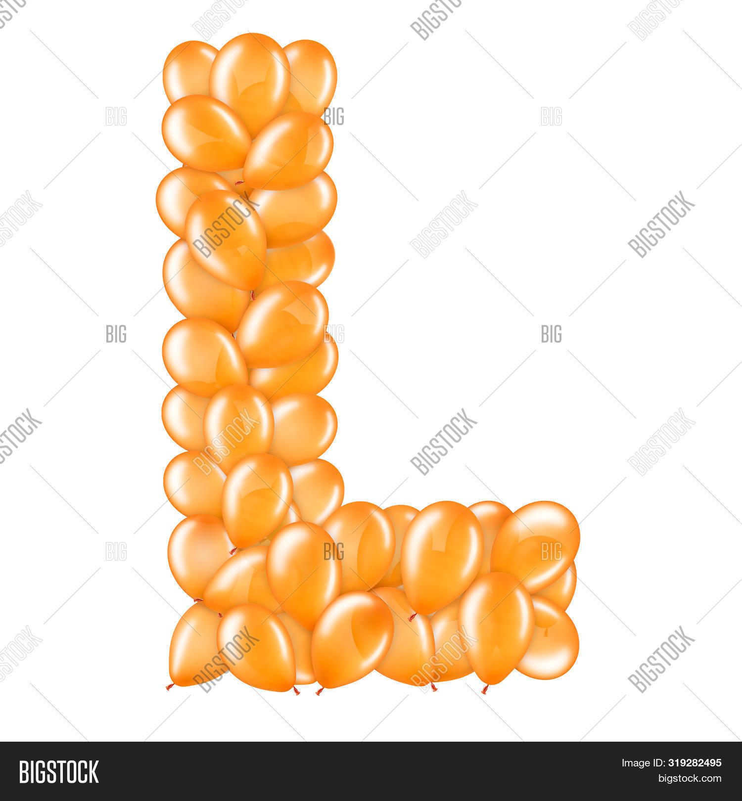 Orange Letter L Helium Image & Photo (Free Trial) | Bigstock