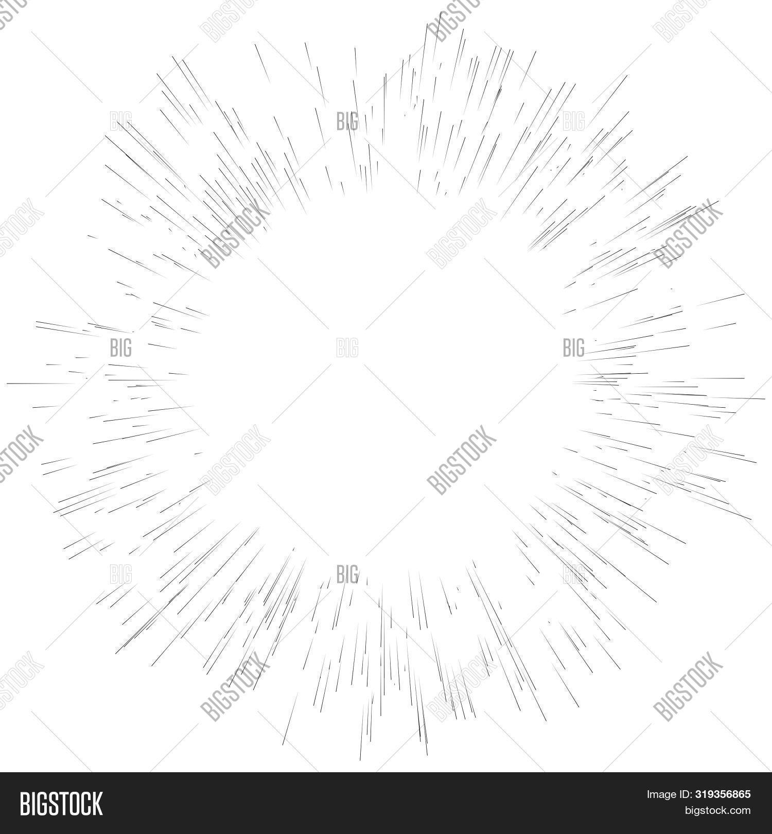 Vector y foto Radial Ray, Beam (prueba gratis) | Bigstock