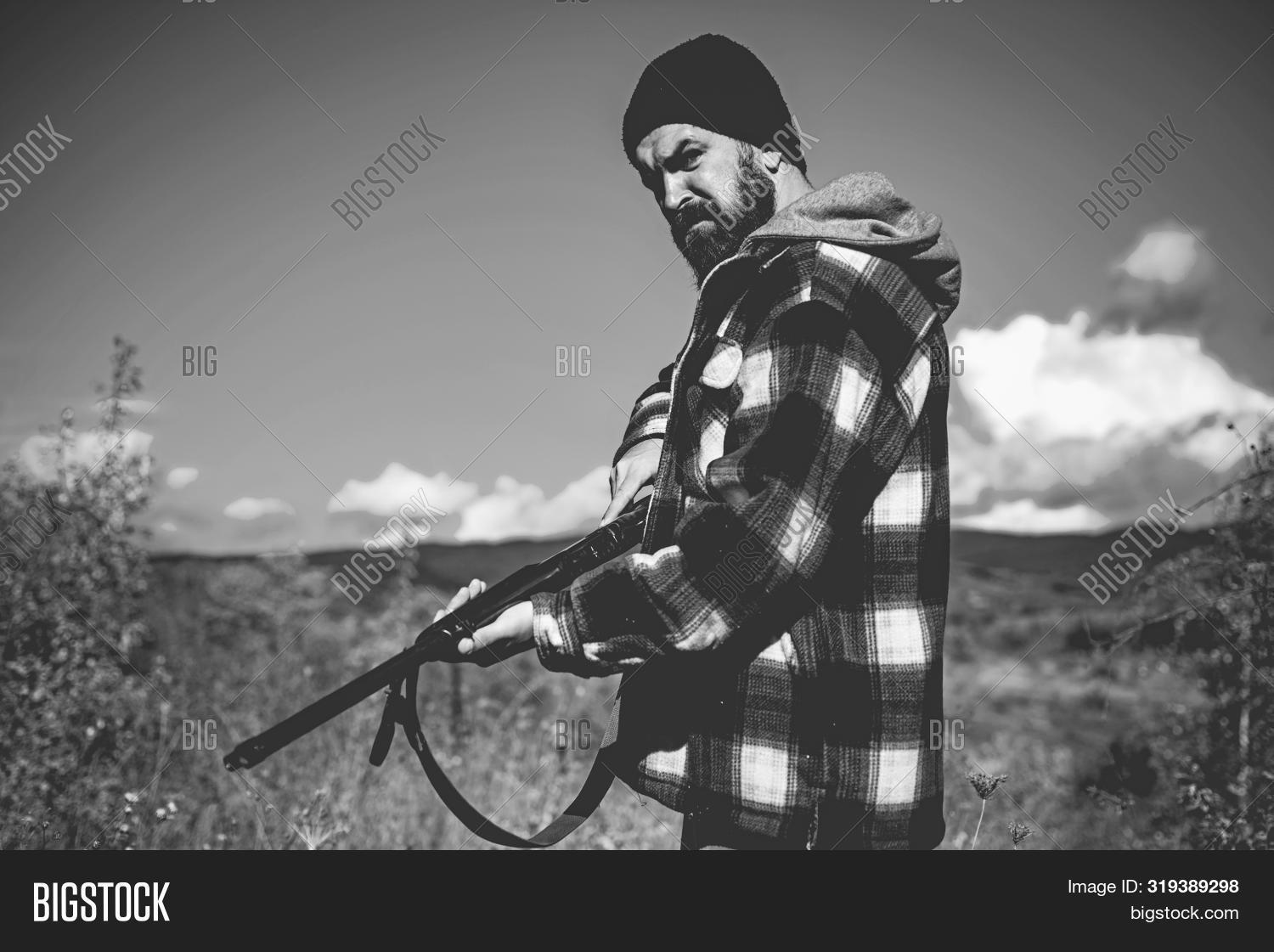 Hunter Man Hunting. Image & Photo (Free Trial) | Bigstock