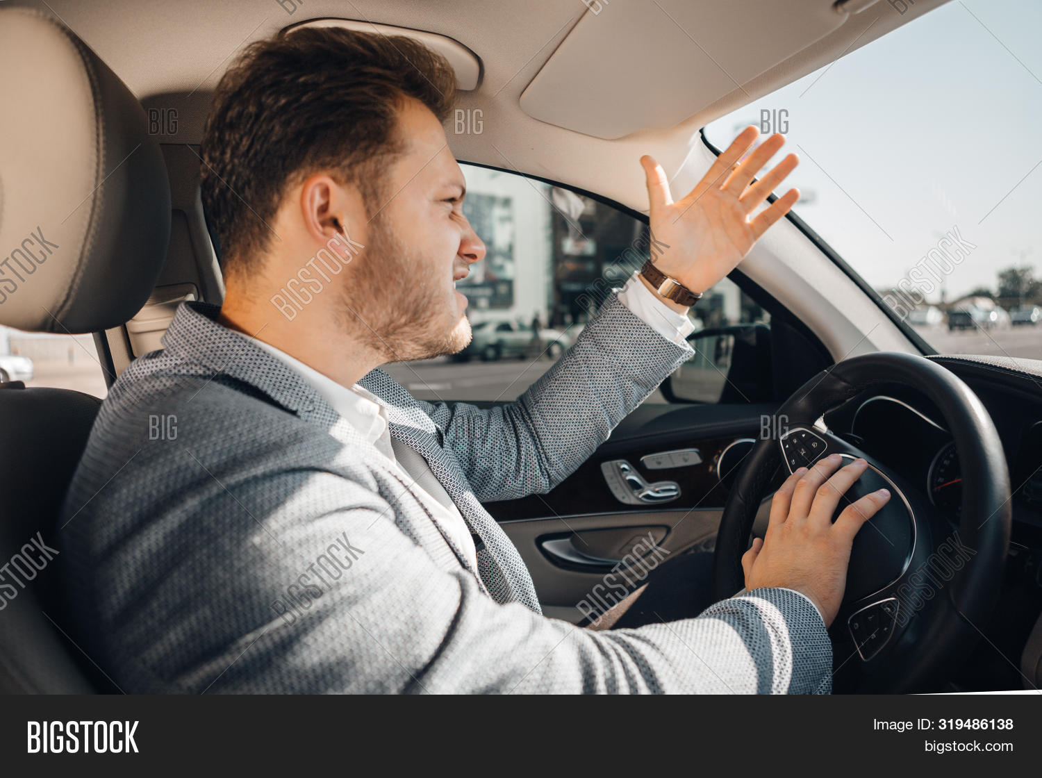 Angry Driver Traffic Image & Photo (Free Trial) | Bigstock