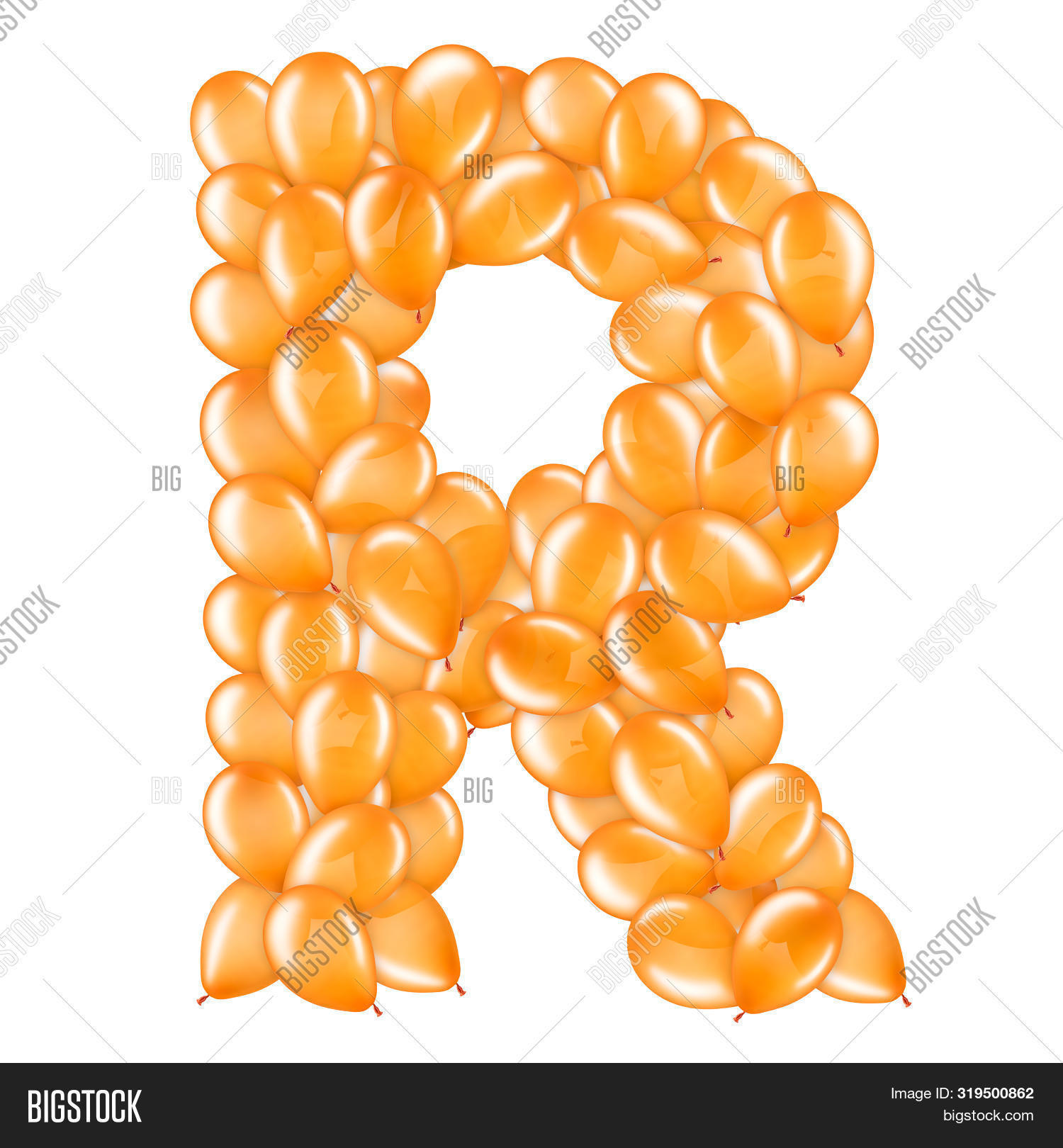 Orange Letter R Helium Image & Photo (Free Trial) | Bigstock