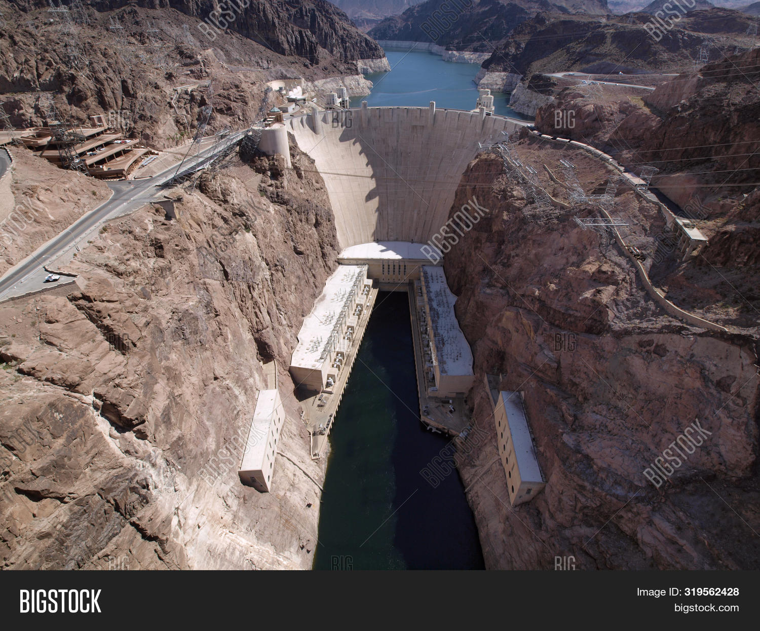 Aerial View Hoover Dam Image & Photo (Free Trial) | Bigstock