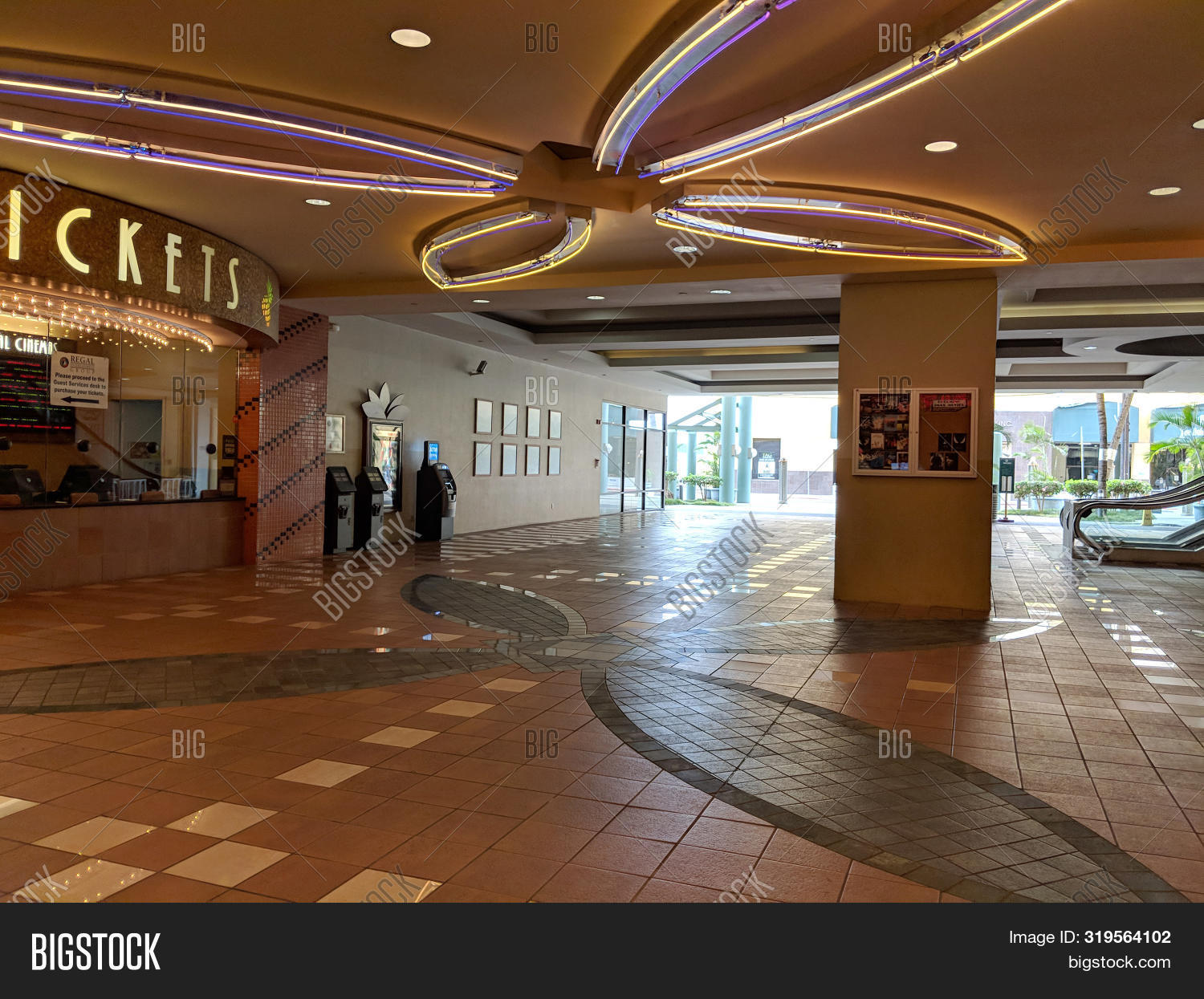 Modern Movie Theater Lobby