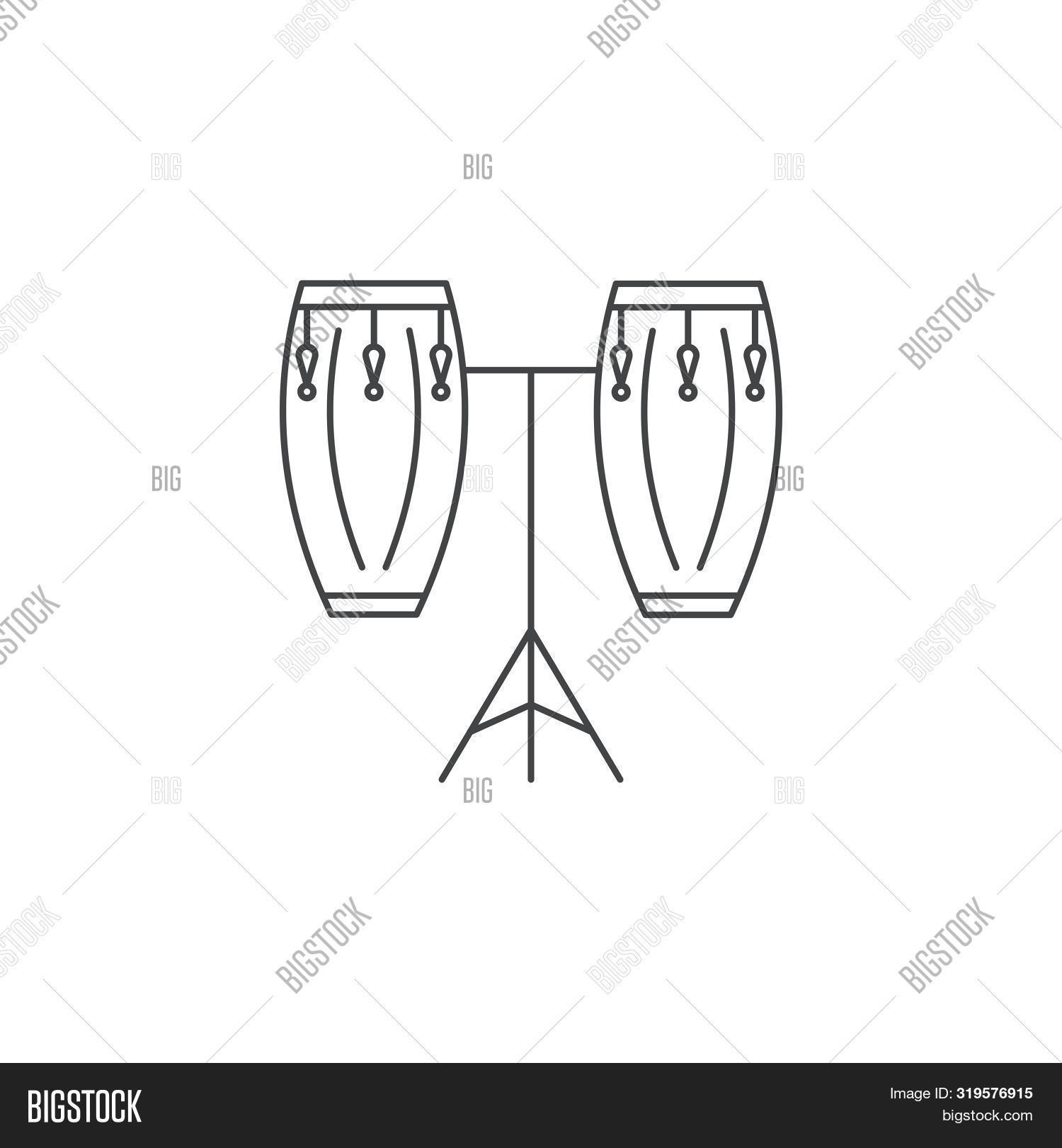 Conga Drum Vector Vector & Photo (Free Trial) | Bigstock