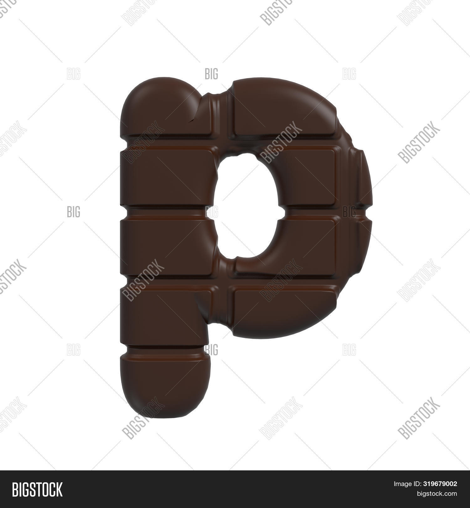Chocolate Letter P - Image & Photo (Free Trial) | Bigstock