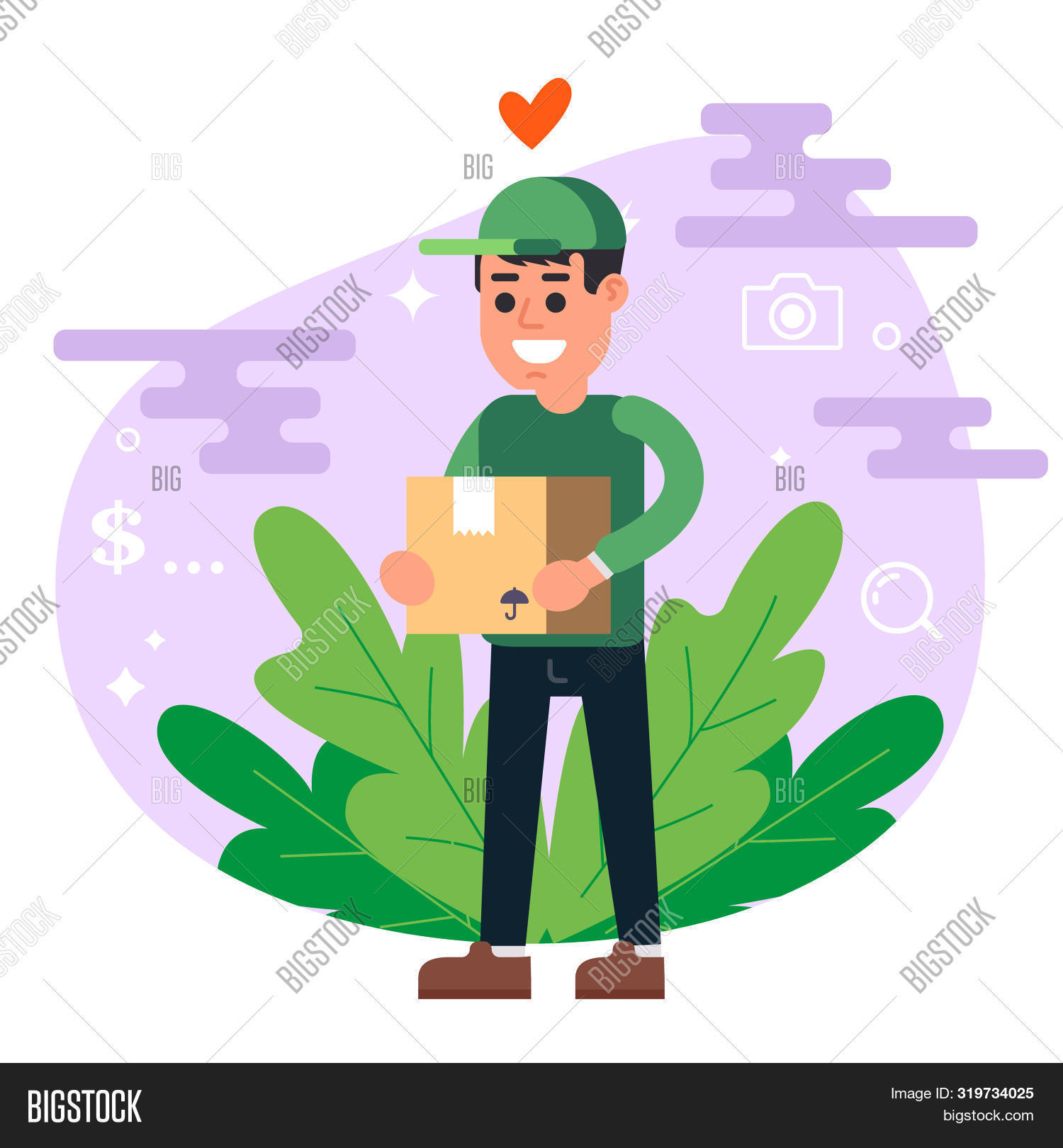 Courier Green Uniform Image & Photo (Free Trial) | Bigstock