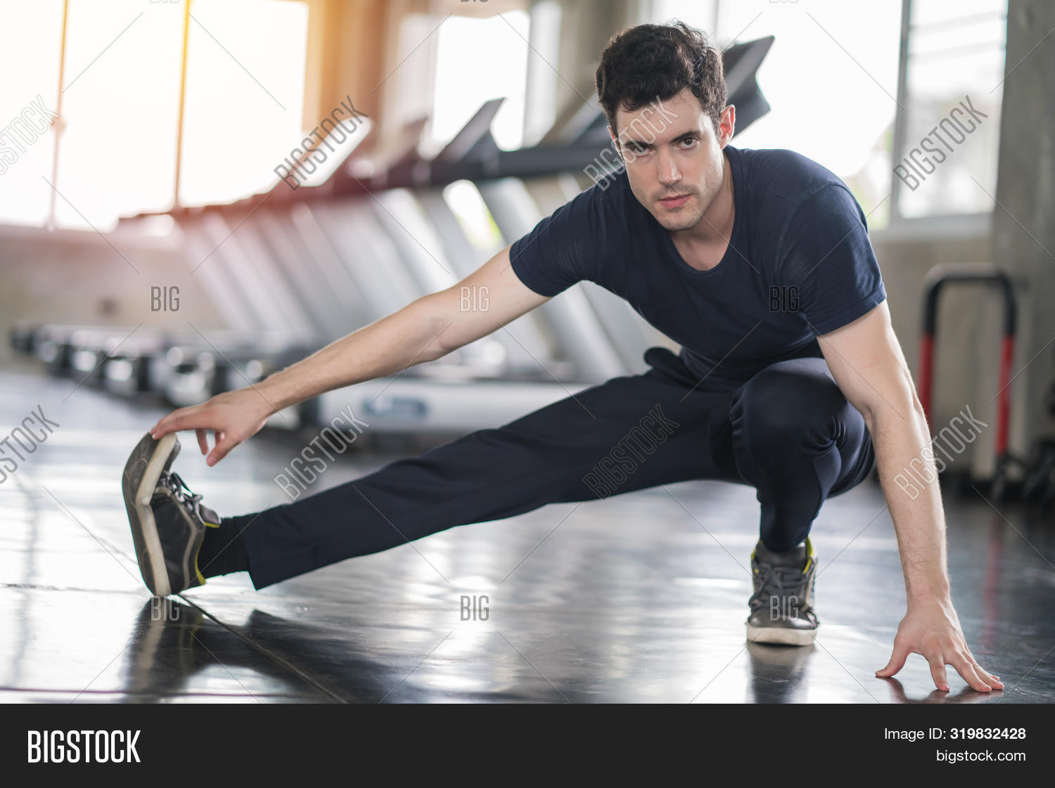 Handsome Man Exercise Image & Photo (Free Trial) | Bigstock
