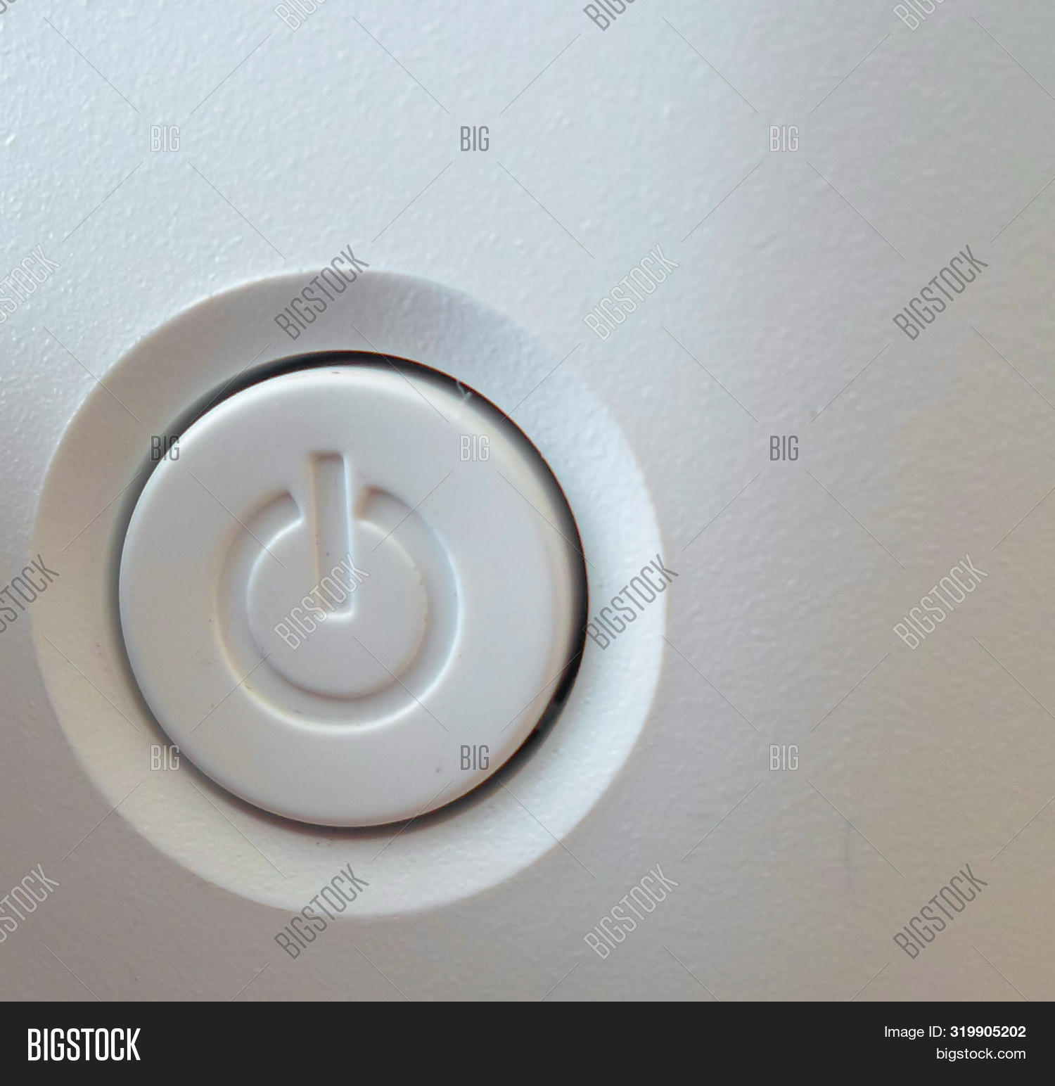 White Power Button On Image & Photo (Free Trial) | Bigstock