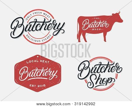 Set Butcher Shop Vector & Photo (Free Trial) | Bigstock