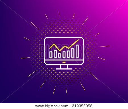 Statistics Line Icon Vector & Photo (Free Trial) | Bigstock
