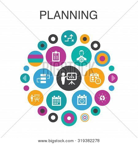Planning Infographic Vector & Photo (Free Trial) | Bigstock