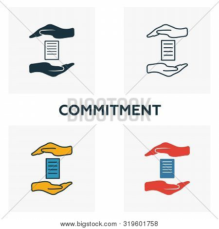 Commitment Icon Set. Vector & Photo (Free Trial) | Bigstock