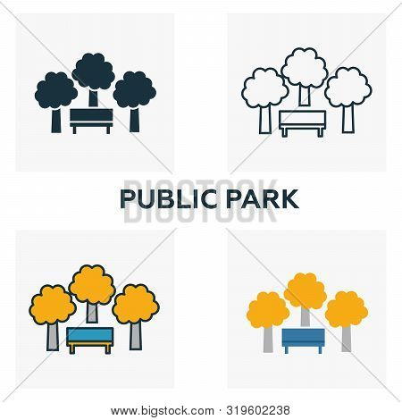 Public Park Outline Vector & Photo (Free Trial) | Bigstock