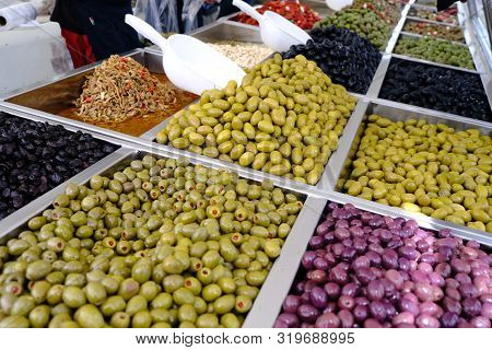 Olives In Market Images, Illustrations & Vectors (Free) - Bigstock