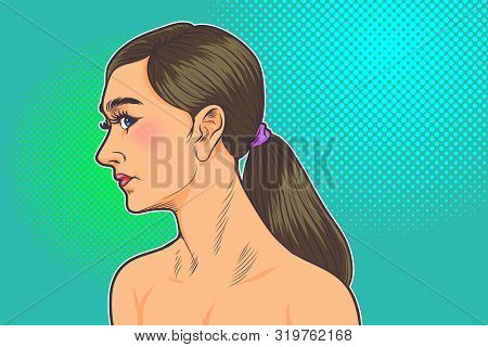 Woman Looking Back. Vector & Photo (Free Trial) | Bigstock