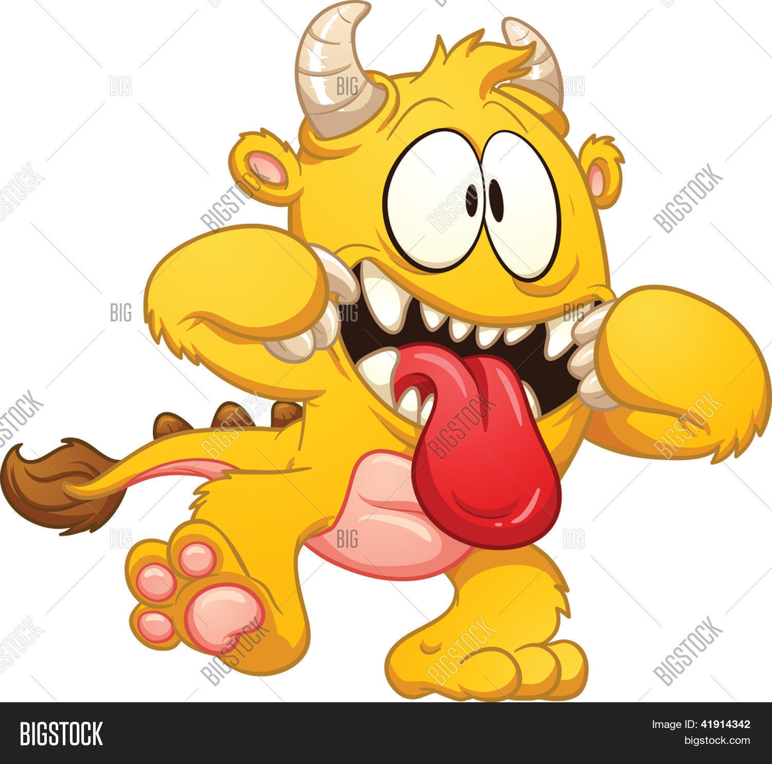Yellow Cartoon Vector & Photo (Free Trial) | Bigstock