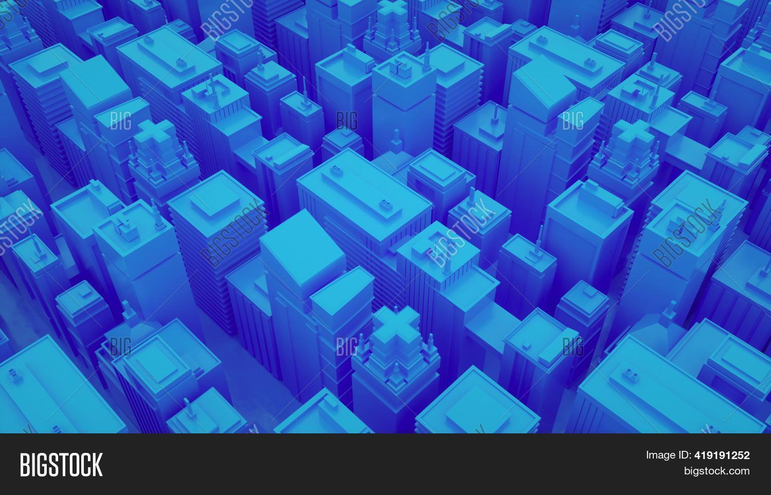 Futuristic Blue City Image & Photo (Free Trial) | Bigstock