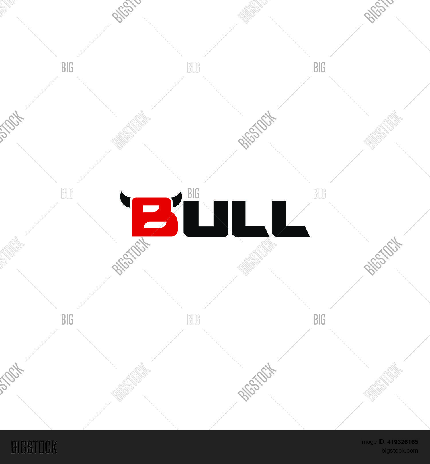 Bull Logo Symbol Vector & Photo (Free Trial) | Bigstock