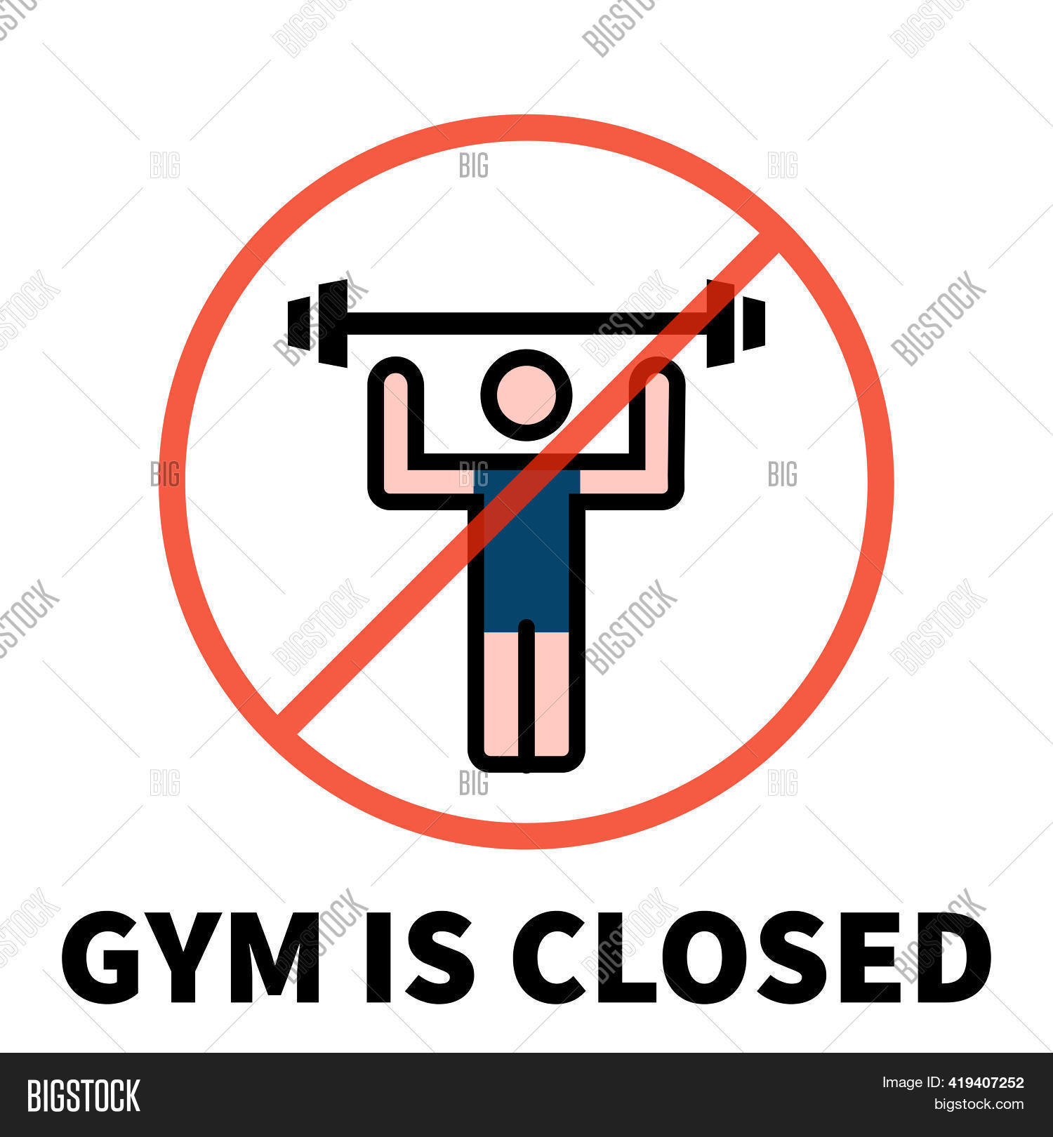 Gym Closed Due Covid Image & Photo (Free Trial) | Bigstock