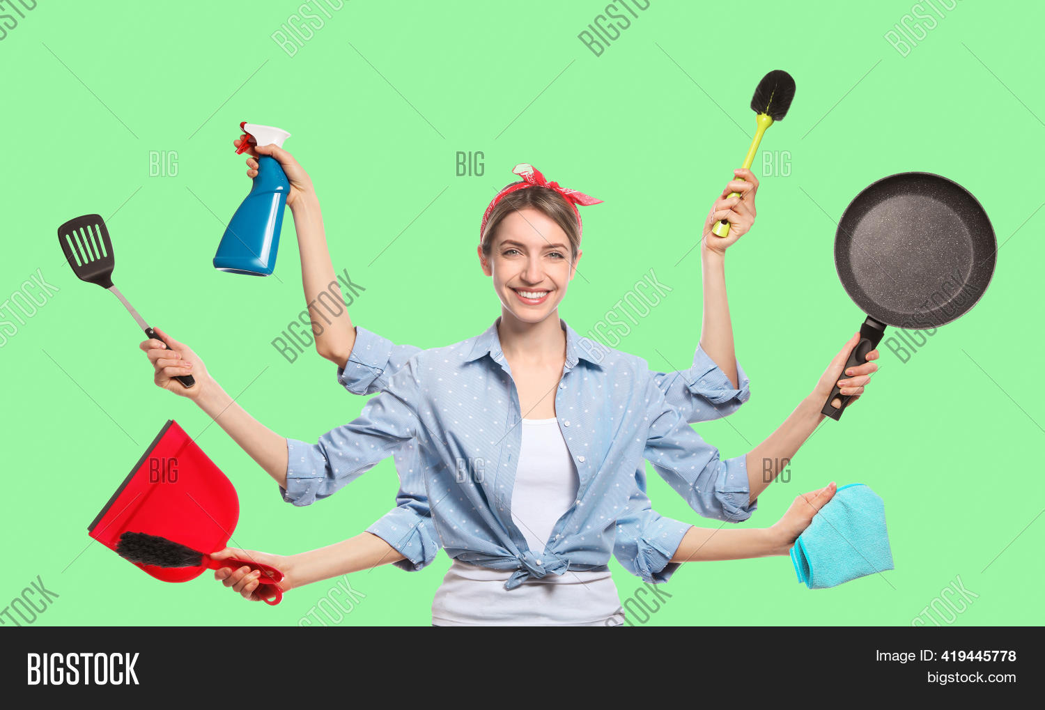 Multitask Housewife Image & Photo (Free Trial) | Bigstock