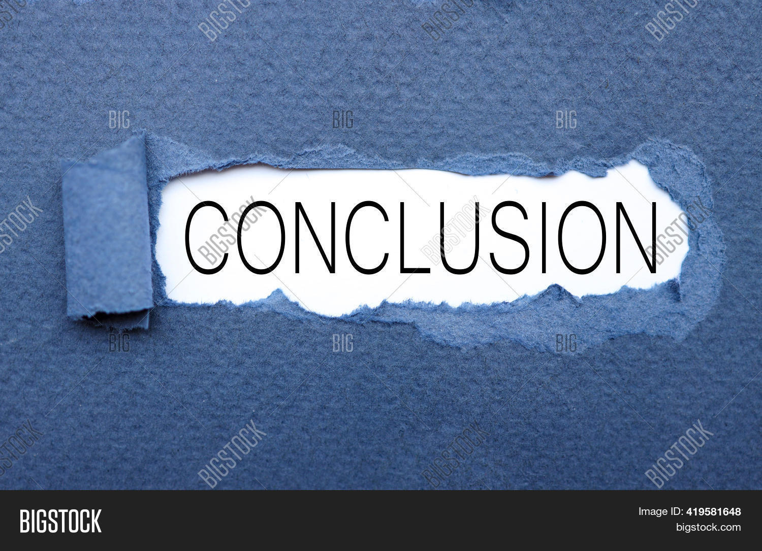 Conclusion. Text Image & Photo (Free Trial) | Bigstock