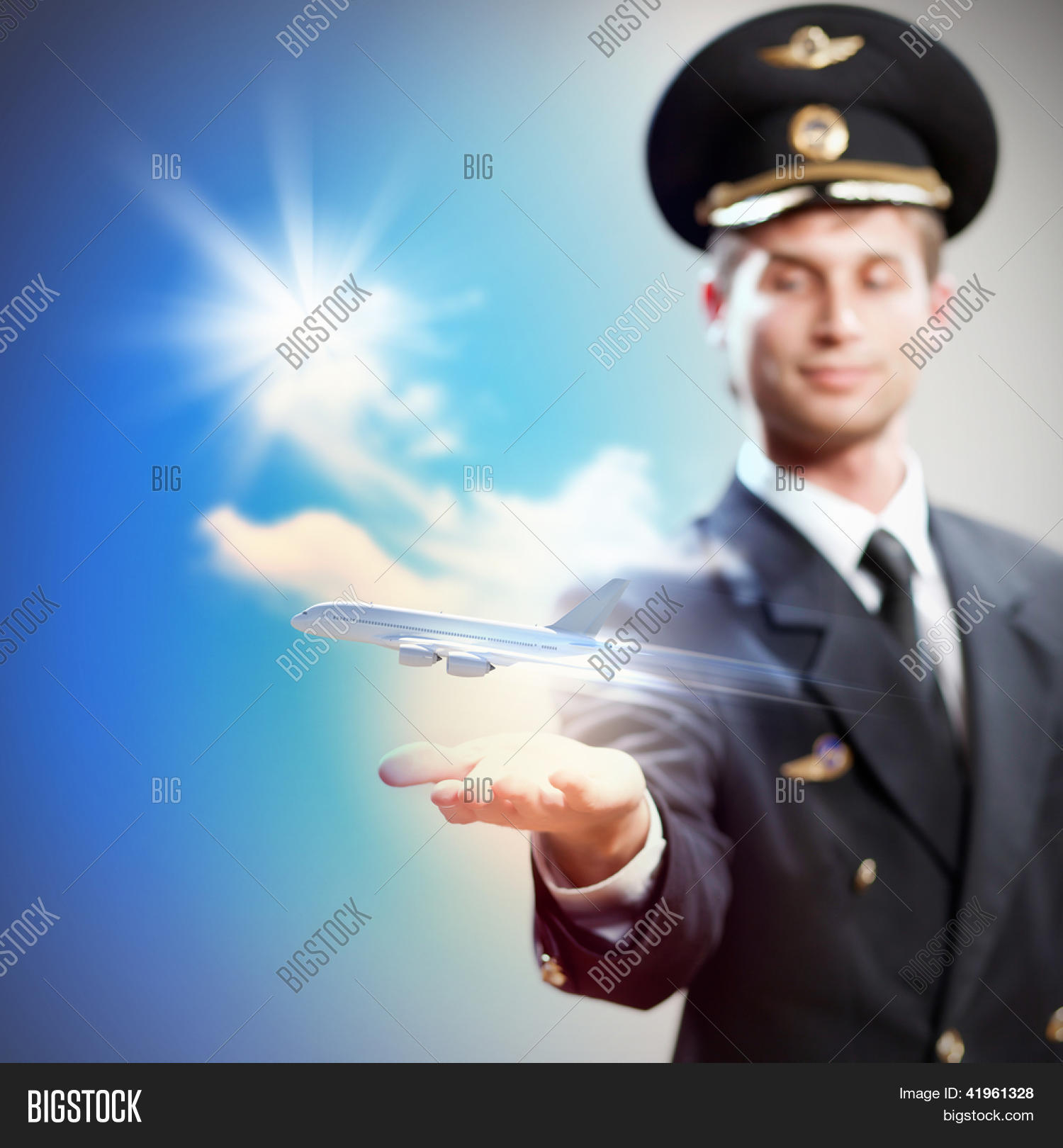 Image Pilot Airplane Image & Photo (Free Trial) | Bigstock