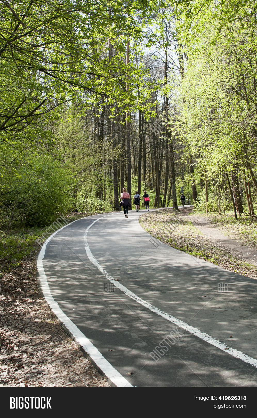 Marked Asphalt Paths Image & Photo (Free Trial) | Bigstock