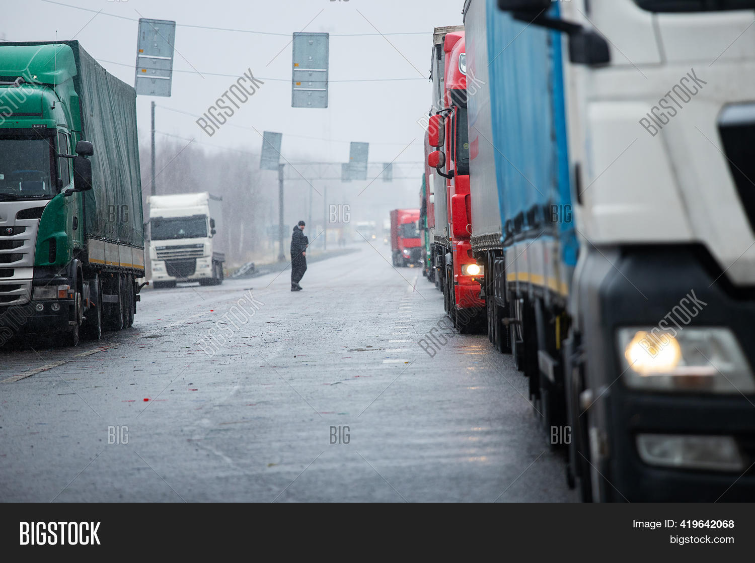 Long Traffic Jam Many Image & Photo (Free Trial) | Bigstock