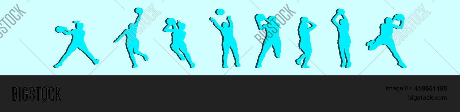 Set Netball Cartoon Vector & Photo (Free Trial) | Bigstock
