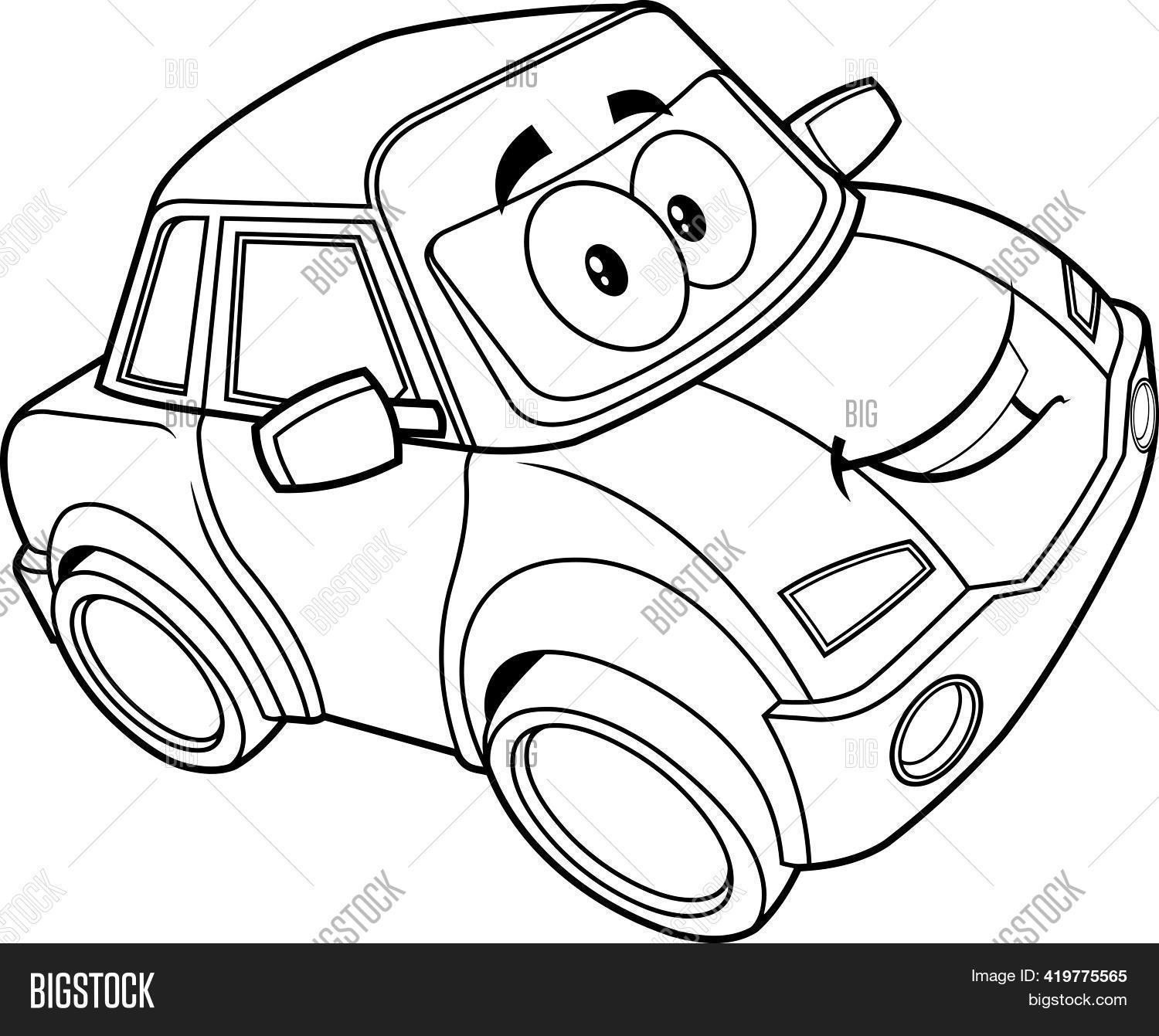 Outlined Smiling Cute Image & Photo (Free Trial) | Bigstock