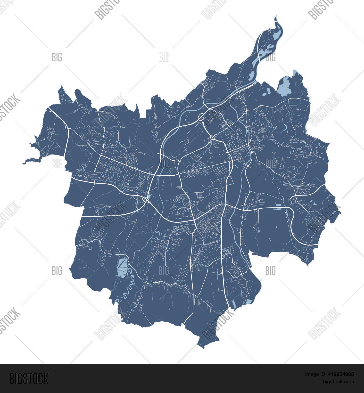 Ostrava Map. Detailed Vector & Photo (Free Trial) | Bigstock