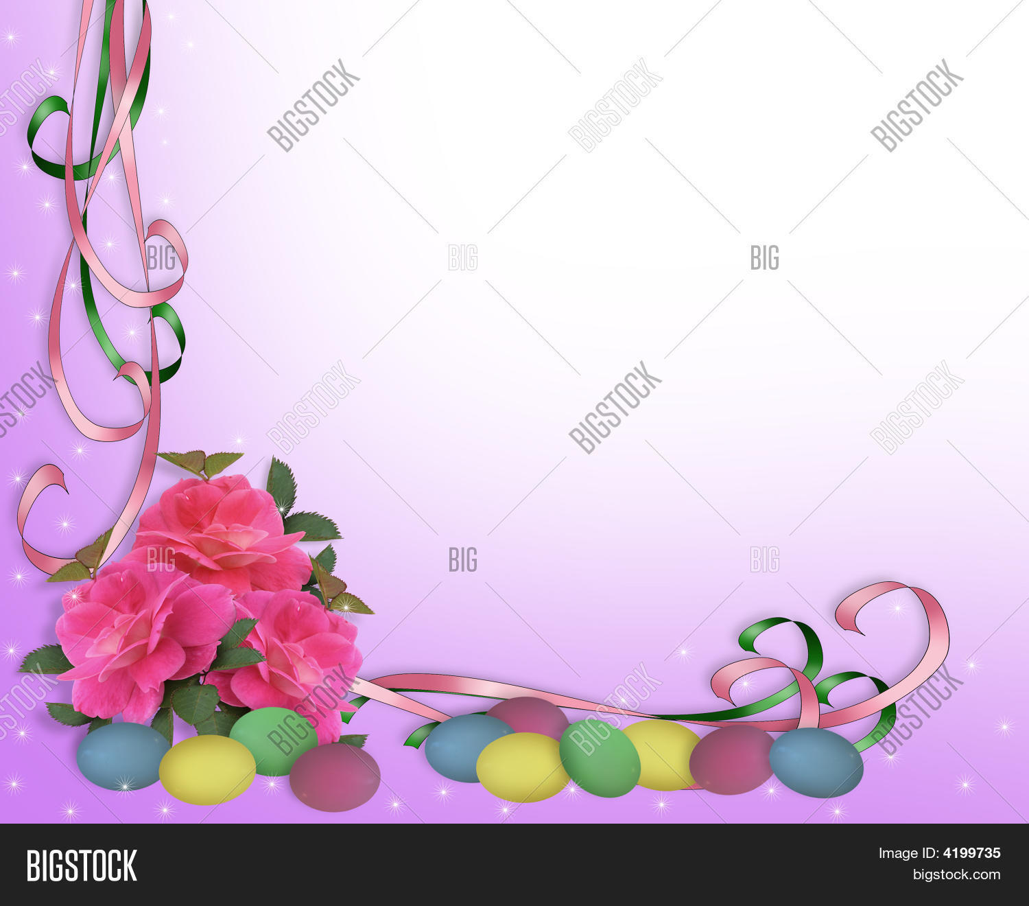 Easter Border Corner Design Image & Photo | Bigstock