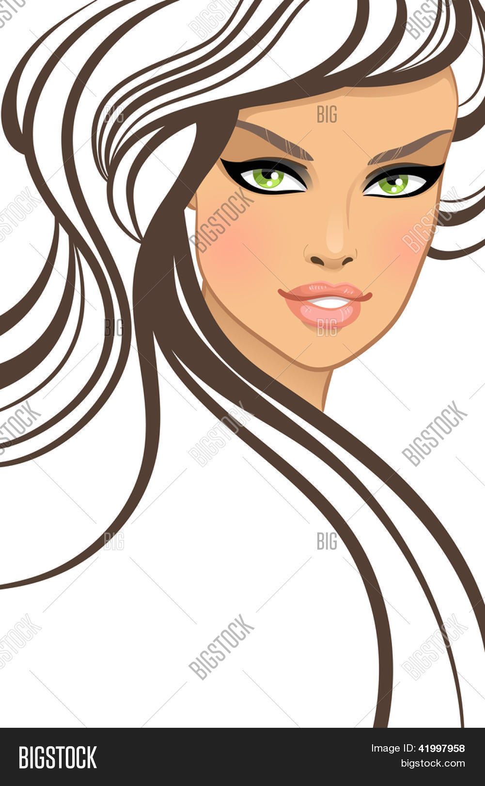 Beautiful Girl Vector & Photo (Free Trial) | Bigstock