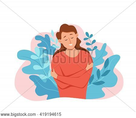 Love Yourself Woman Vector & Photo (Free Trial) | Bigstock