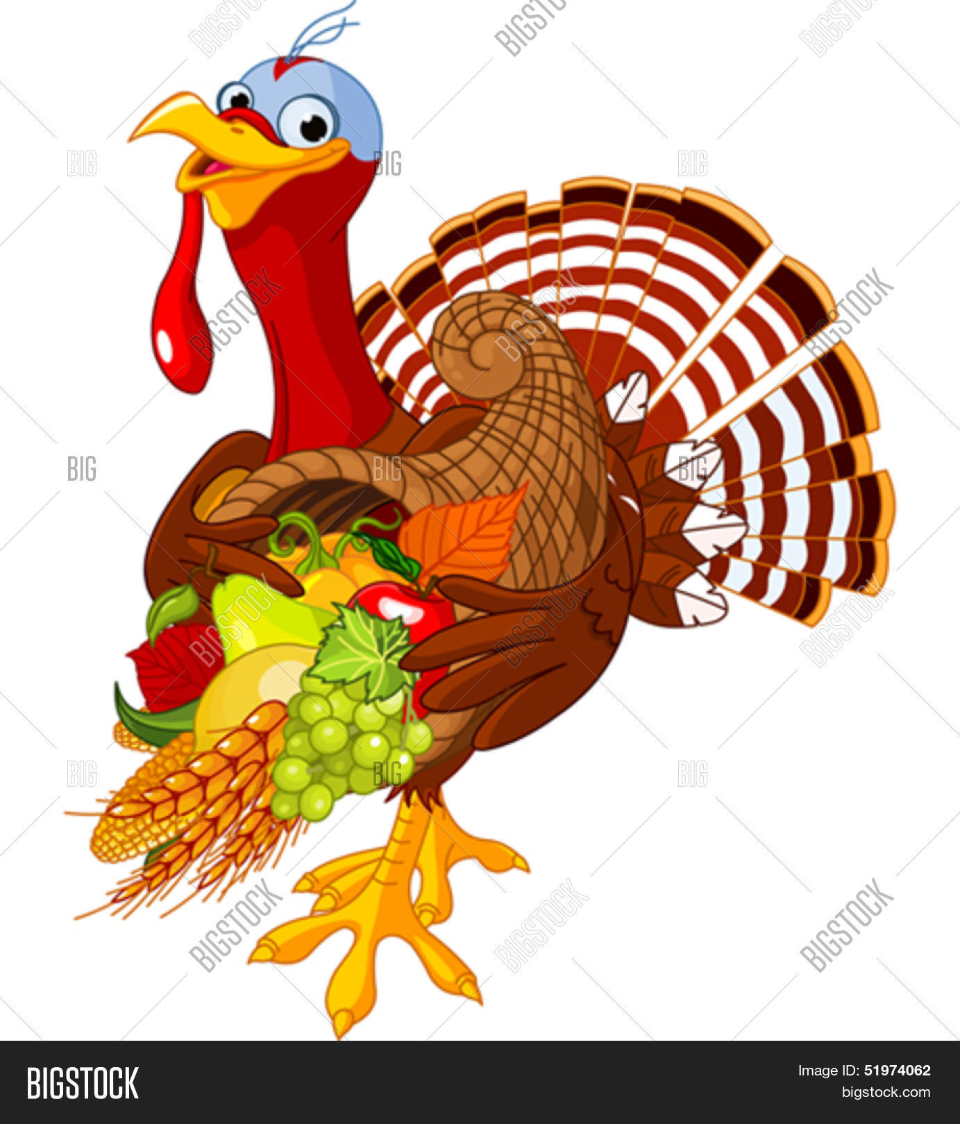 Funny Turkey Horn Vector & Photo (Free Trial) | Bigstock