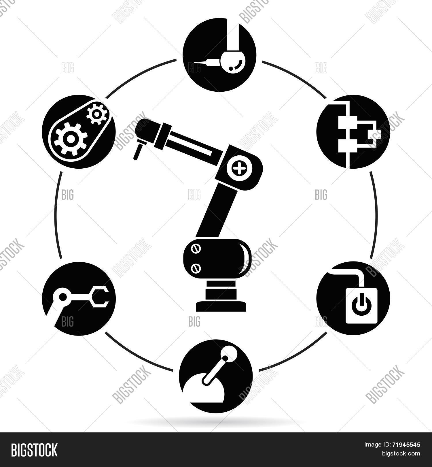 Robotic Automation Vector & Photo (Free Trial) | Bigstock