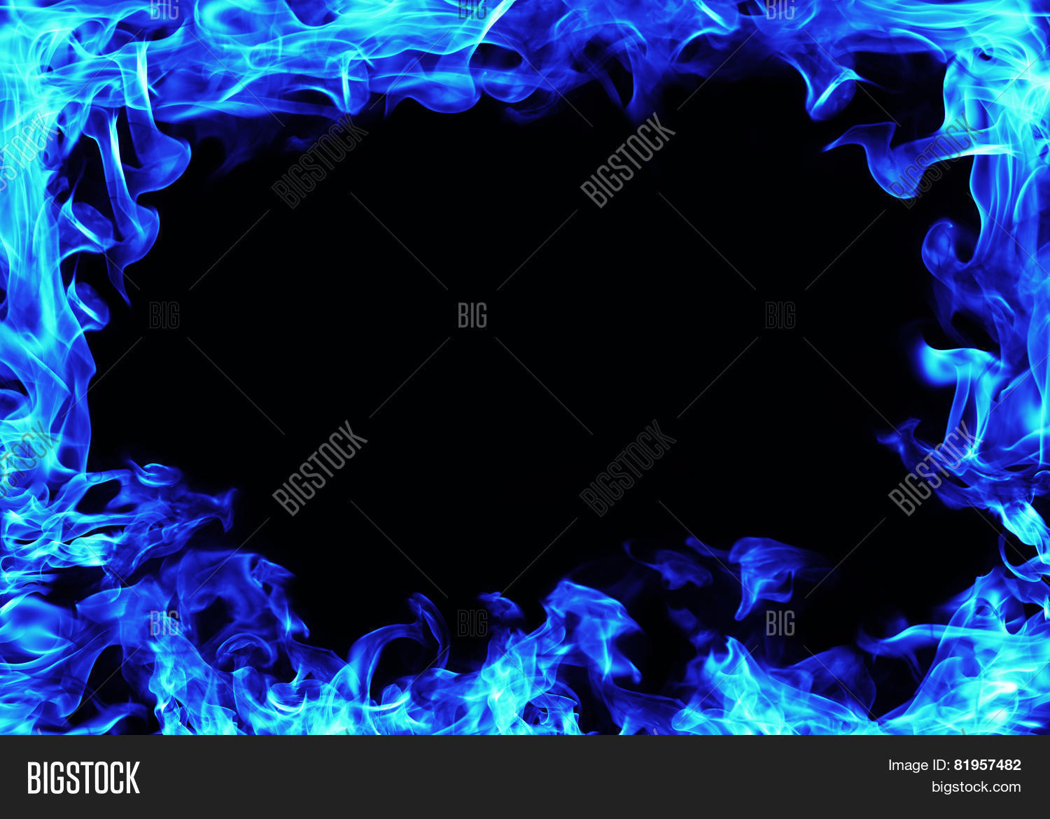 Fire Flames Frame On Image & Photo (Free Trial) | Bigstock