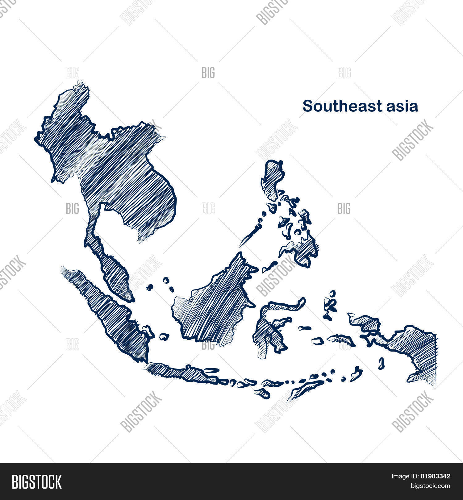 Asean Map Vector & Photo (Free Trial) | Bigstock