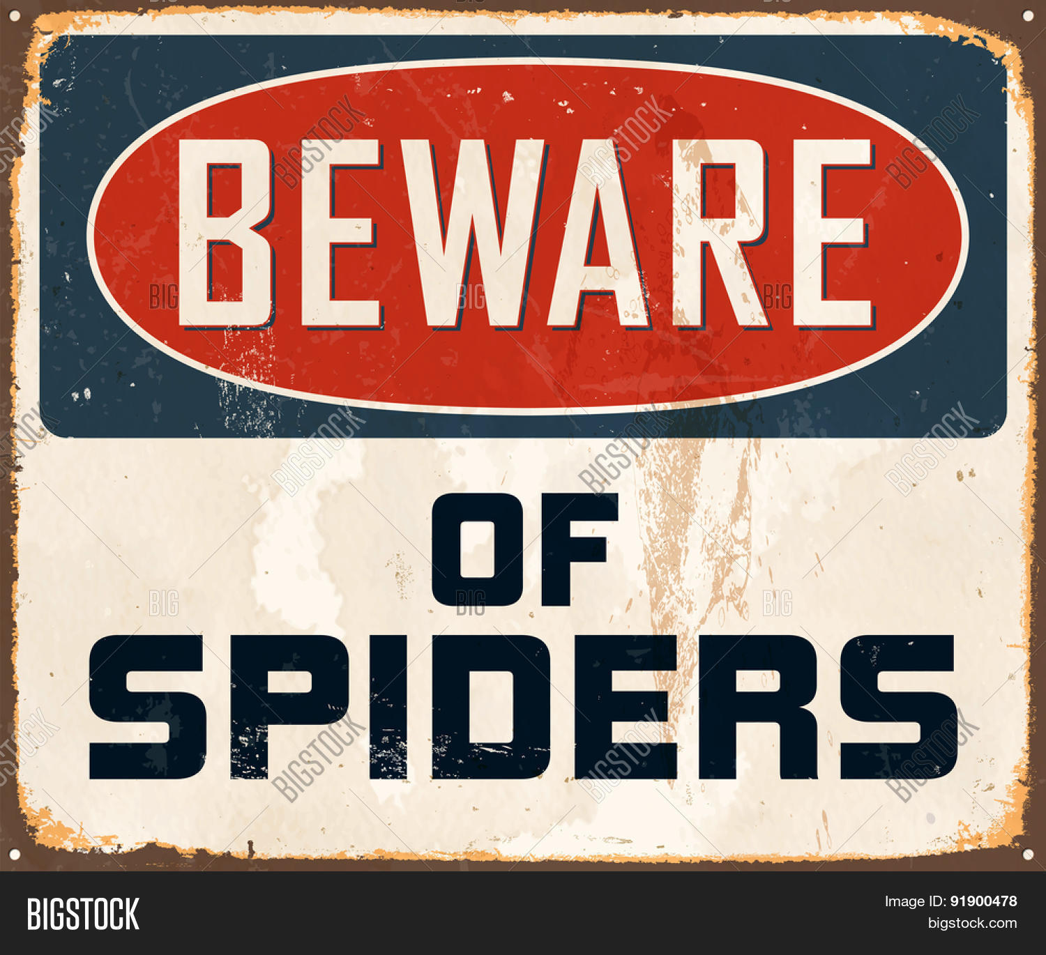 Beware Spiders - Vector & Photo (Free Trial) | Bigstock